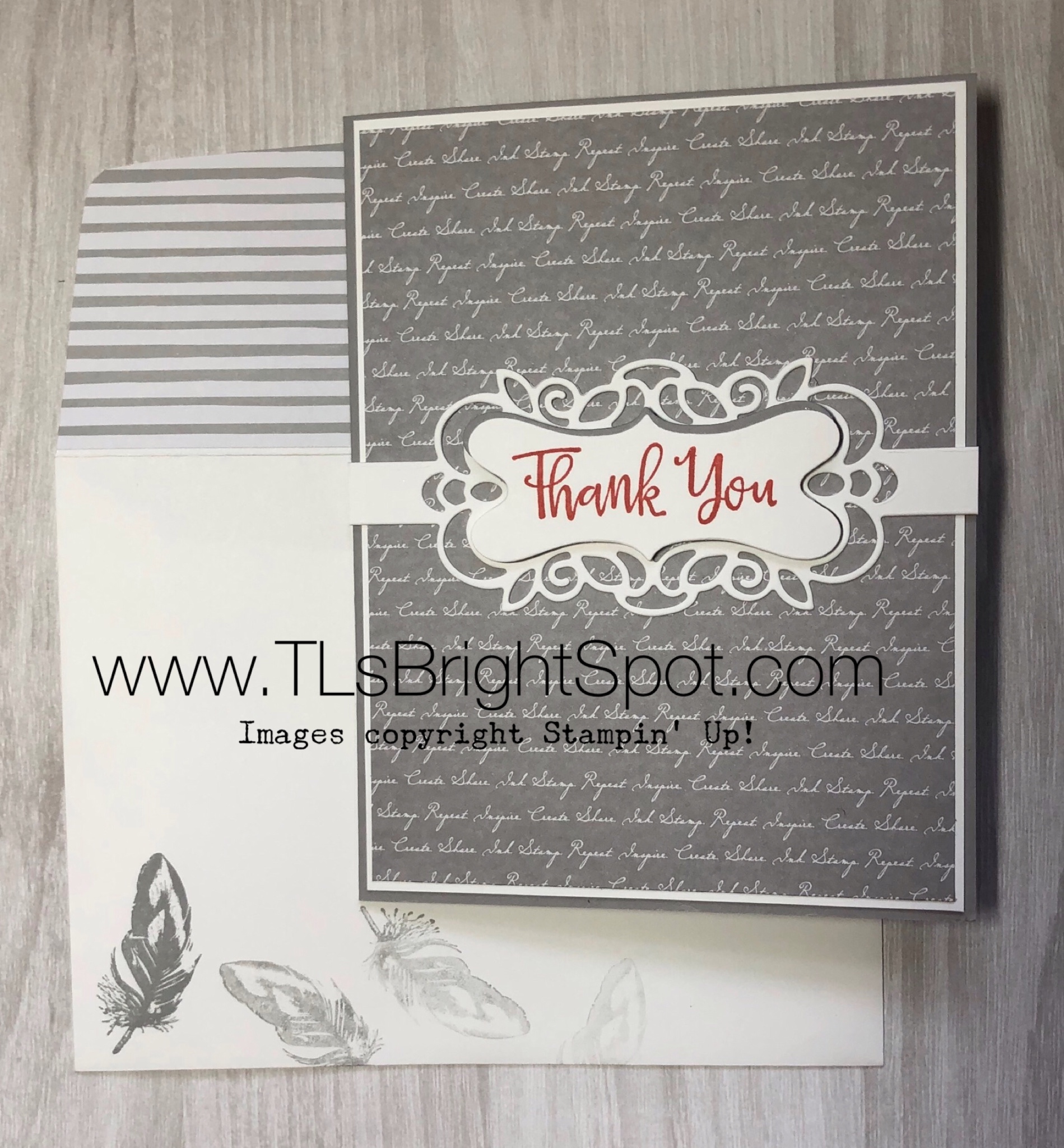 Stampin’ Up! DSP and Detailed Bands Die | TLsBrightSpot