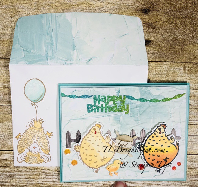 Stampin’ Up! Chicks Doing a Barnyard Dance | TLsBrightSpot