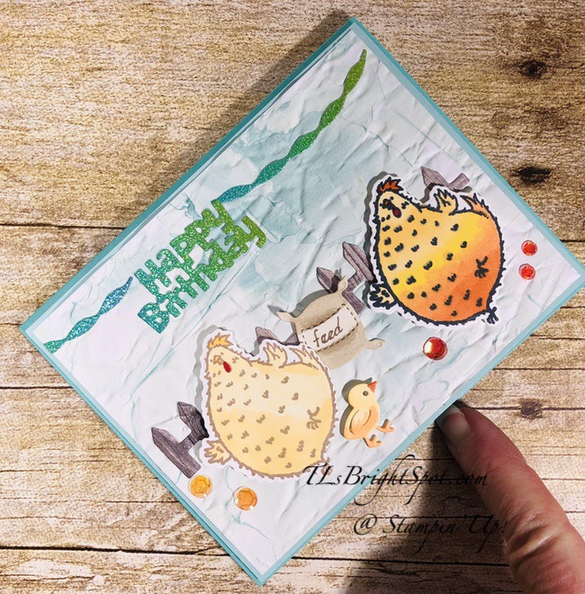 Stampin’ Up! Chicks Doing a Barnyard Dance | TLsBrightSpot