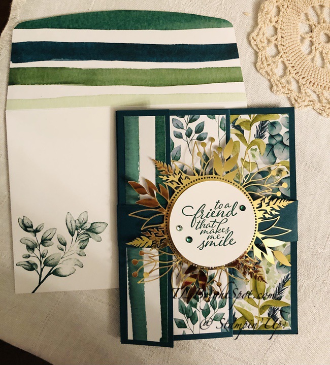 Stampin’ Up! Fun Fold w/ Forever Fern | TLsBrightSpot