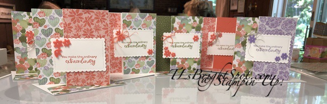 Stampin’ Up! Half Pinwheel Card