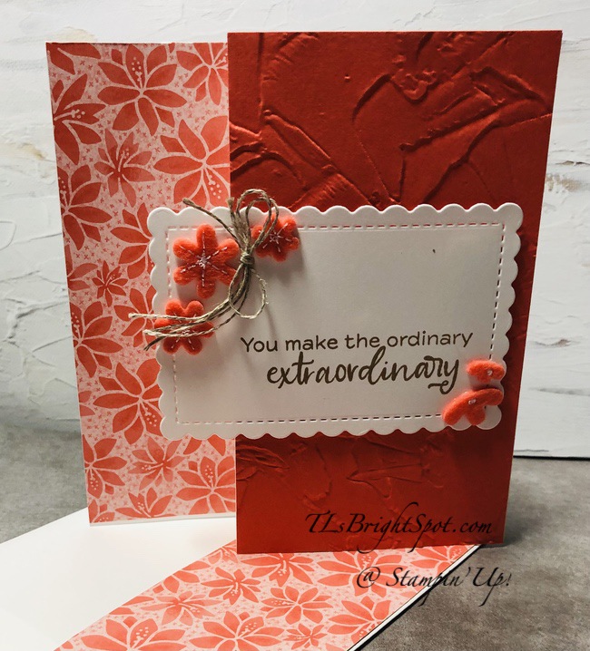 Stampin’ Up! Half Pinwheel Card