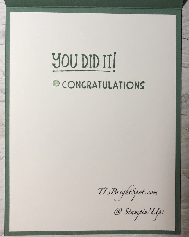 Stampin’ Up! Congrats Card with Simply Succulents | TLsBrightSpot