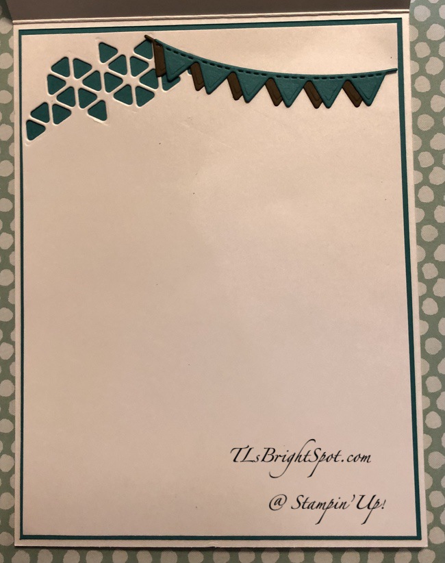 Stampin’ Up! Stitched Triangles Birthday | TLsBrightSpot