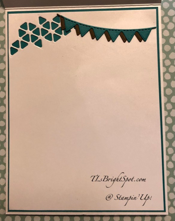 Stampin’ Up! Stitched Triangles Birthday | TLsBrightSpot