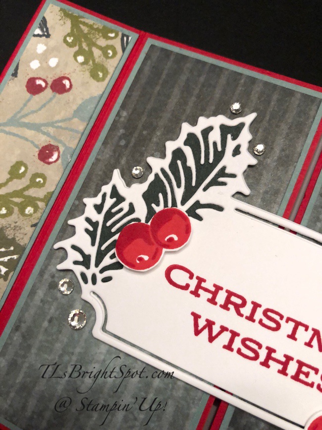 Stampin’ Up! Book-Binding Gatefold Card | TLsBrightSpot