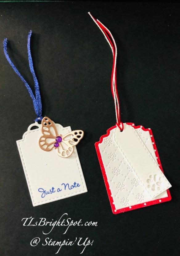 Stampin’ Up! Designer Tags Dies – as Tags! | TLsBrightSpot