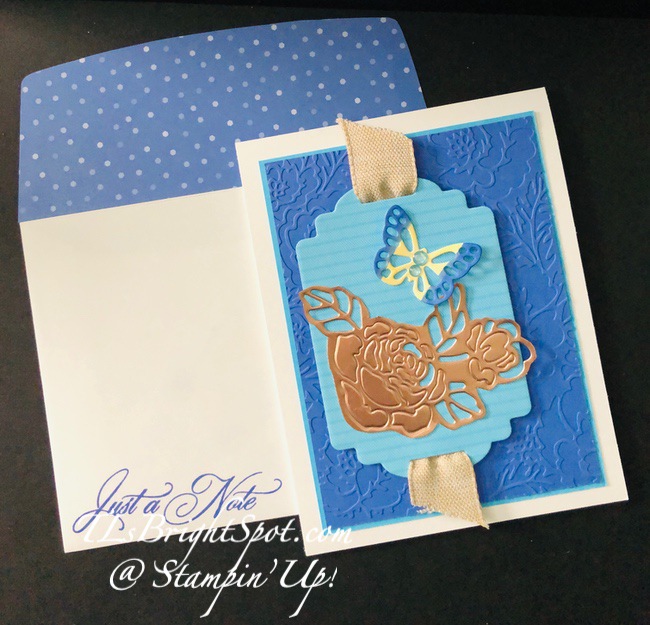 Stampin’ Up! Detailed Tags Dies in a card