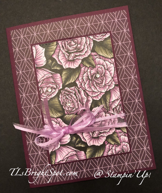 Stampin’ Up! All Occasion Card with Favored Flowers DSP