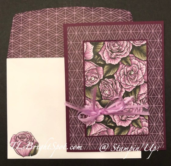 Stampin’ Up! All Occasion Card with Favored Flowers DSP | TLsBrightSpot