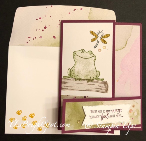 Stampin’ Up! Sneaky Peek At The Pond Hinge Fun Fold | TLsBrightSpot