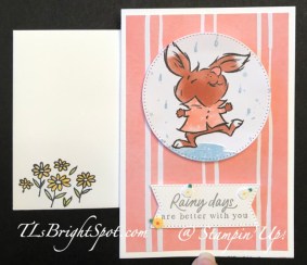 Stampin’ Up! Playing in the Rain Note Card | TLsBrightSpot