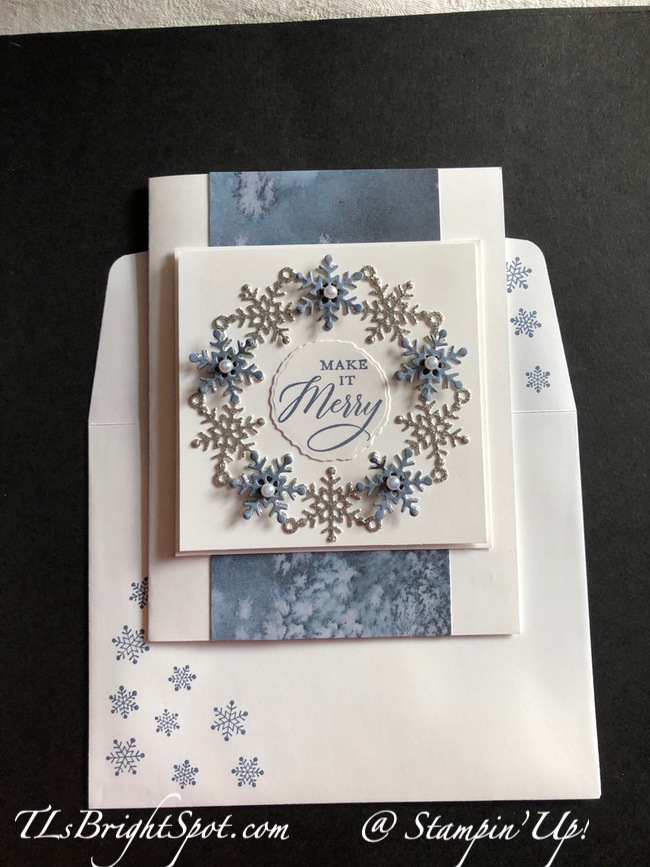 Stampin’ Up! Snowflakes with Wishes All Around | TLsBrightSpot