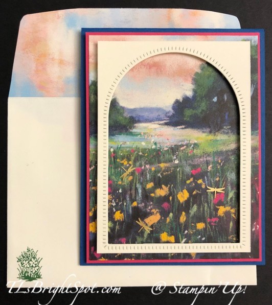 Stampin’ Up! Meandering Meadows DSP with Frame