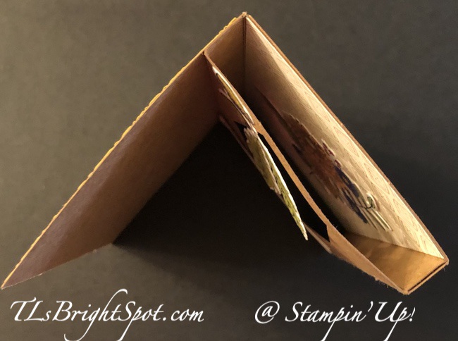 Stampin’ Up! Kraft Note Card as Pop Up Shadow Box