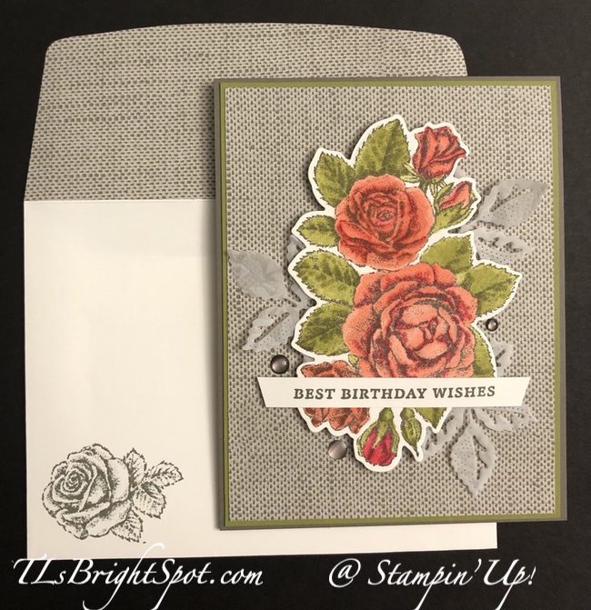 Stampin’ Up! Stippled Roses Birthday | TLsBrightSpot