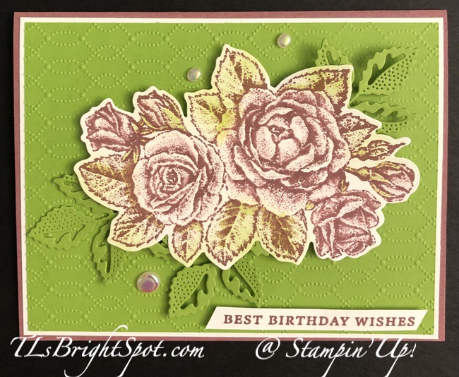 Stampin’ Up! Stippled Roses Birthday | TLsBrightSpot