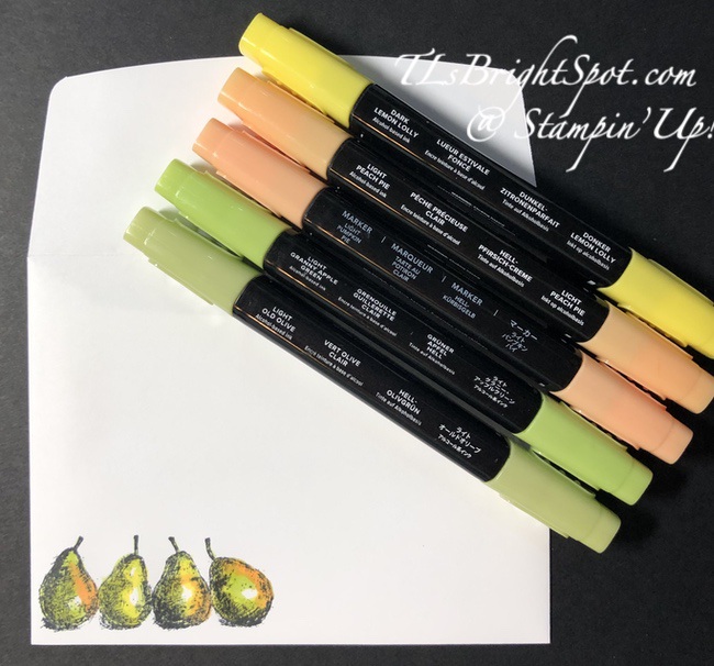 Stampin’ Up! Penciled Pear for the Happy Inkin’ Thursday Blog Hop