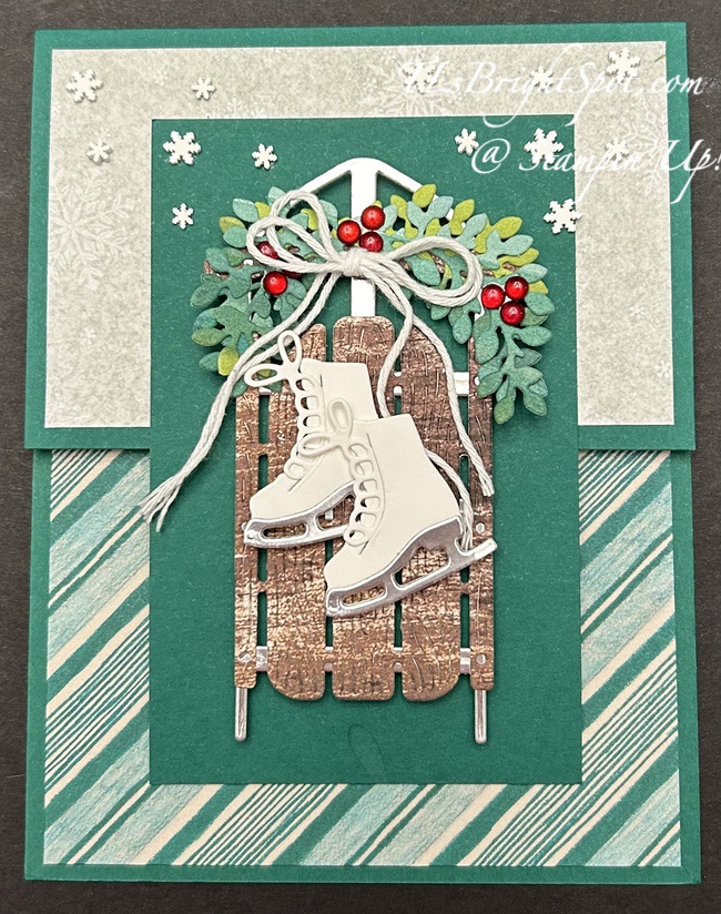 Stampin’ Up! Sophisticated Sled Bundle in Shaded Spruce | TLsBrightSpot