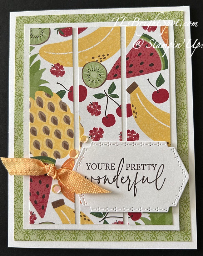 Stampin’ Up! 3 Panel Cards with DSP