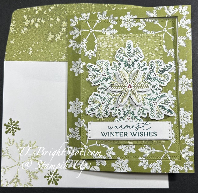 Stampin’ Up! Delicate Pines Interlocking Z-Fold Card | TLsBrightSpot