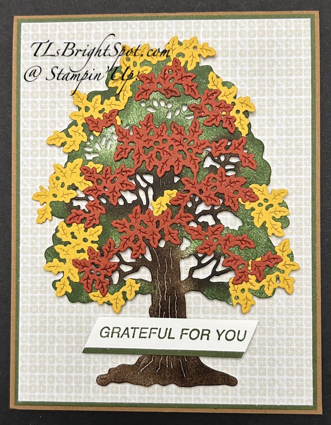 Stampin’ Up! Amber Trees Dies & Amber Autumn for the Happy Inkin ...