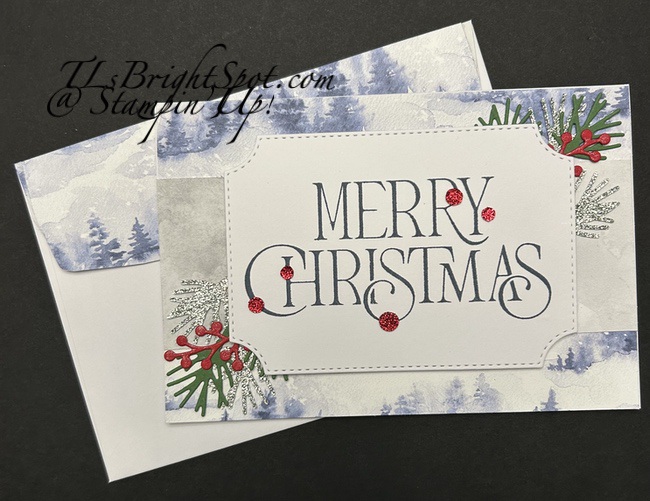Stampin’ Up! Merry Christmas stamp set & Winter Meadow DSP | TLsBrightSpot