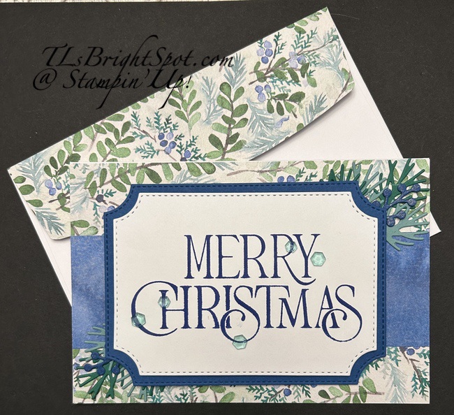 Stampin’ Up! Merry Christmas stamp set & Winter Meadow DSP | TLsBrightSpot