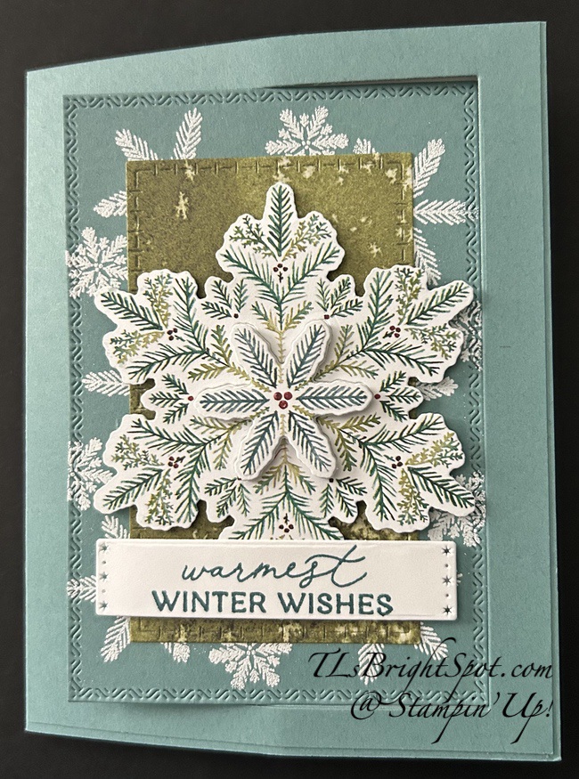 Stampin’ Up! Delicate Pines Interlocking Z-Fold Card | TLsBrightSpot