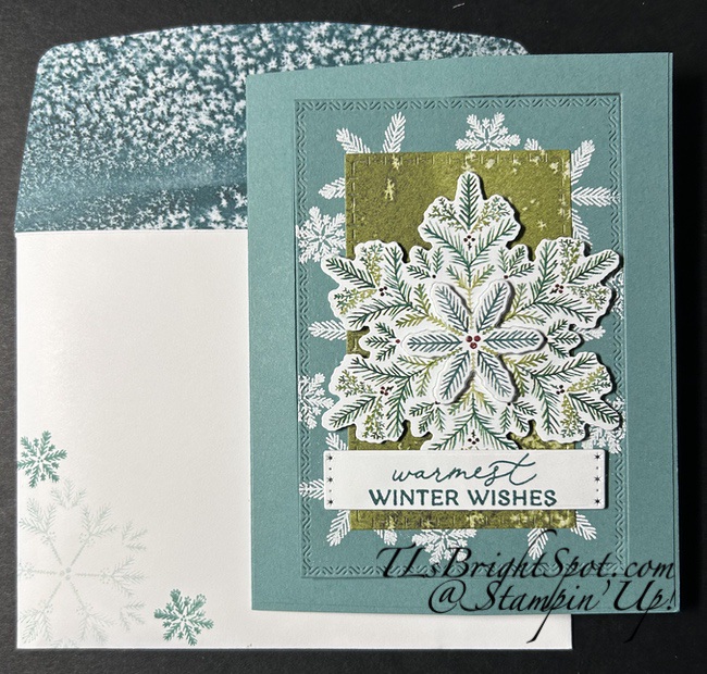 Stampin’ Up! Delicate Pines Interlocking Z-Fold Card | TLsBrightSpot