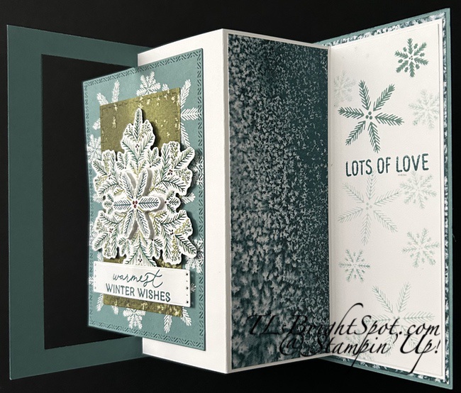 Stampin’ Up! Delicate Pines Interlocking Z-Fold Card | TLsBrightSpot